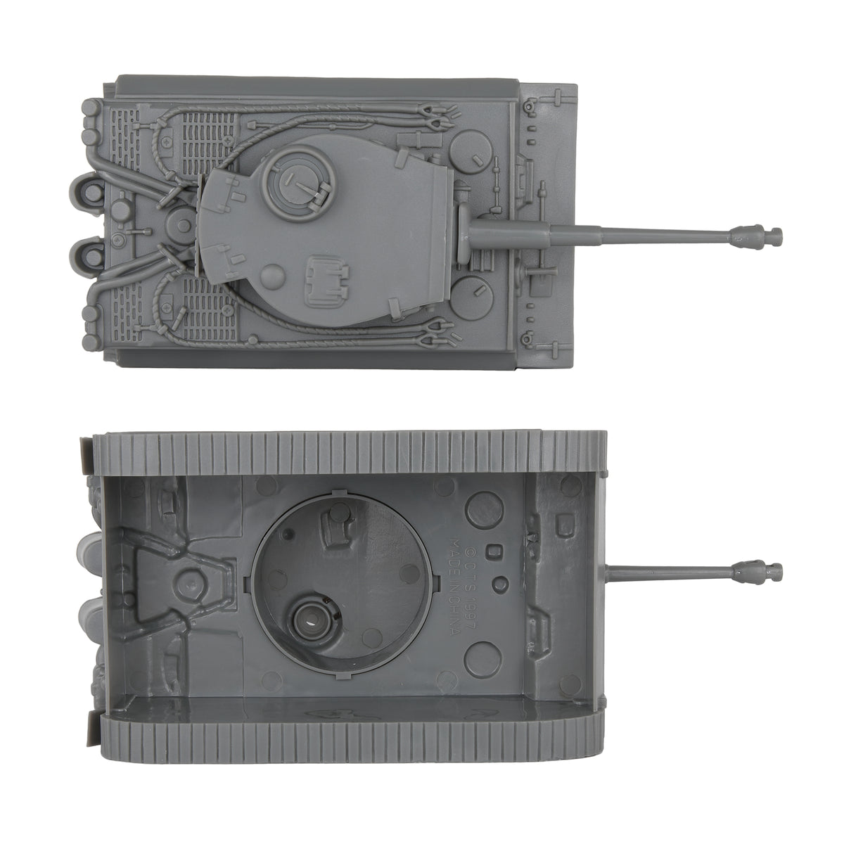 BMC CTS WW2 German Tiger I Tank Gray Plastic Army Military Vehicle ...