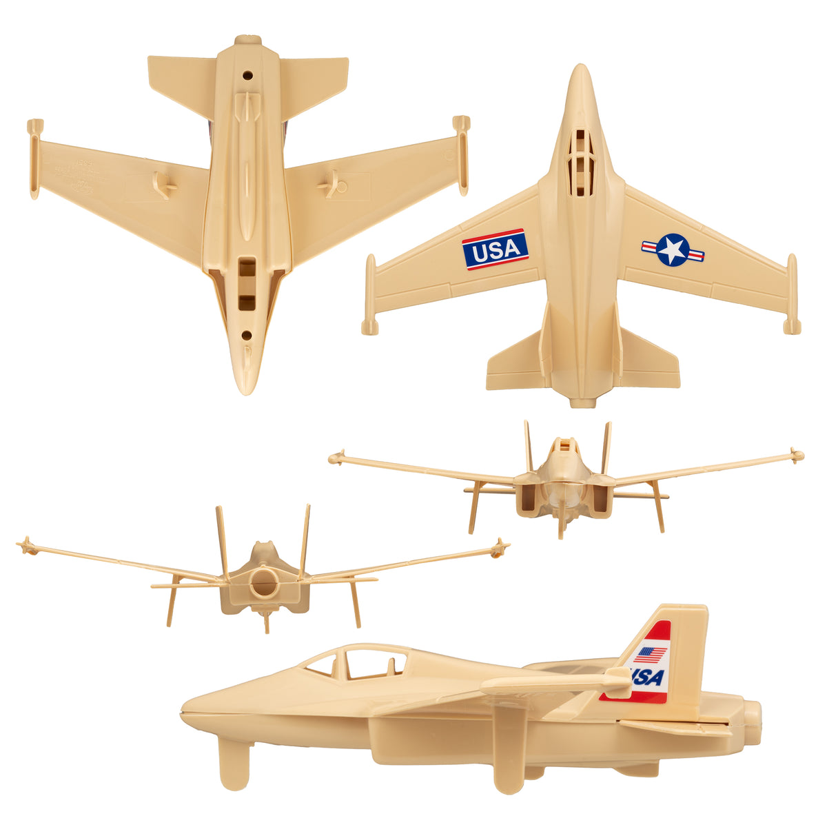 TimMee Prop Plane and Fighter Jet Tan for Plastic Army Men – BMC Toys